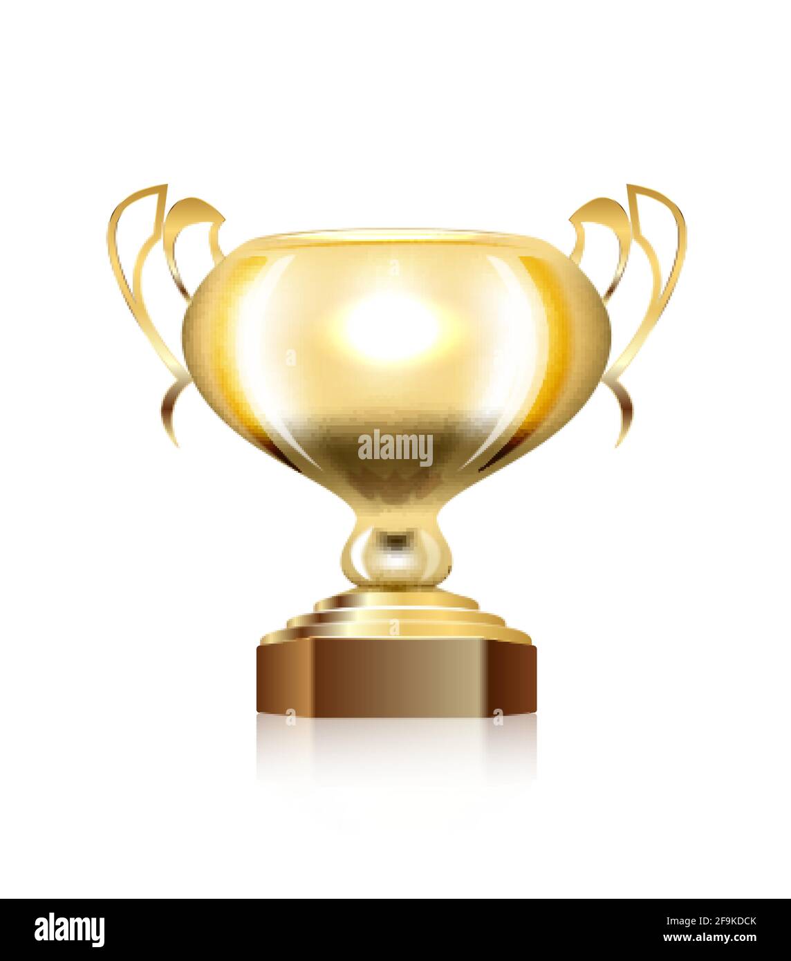 gold cup isolated on white background Stock Vector Image & Art - Alamy