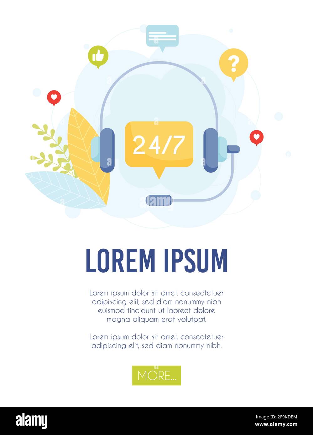 Customer support care helpline operator. Helpdesk concept. Vector ...