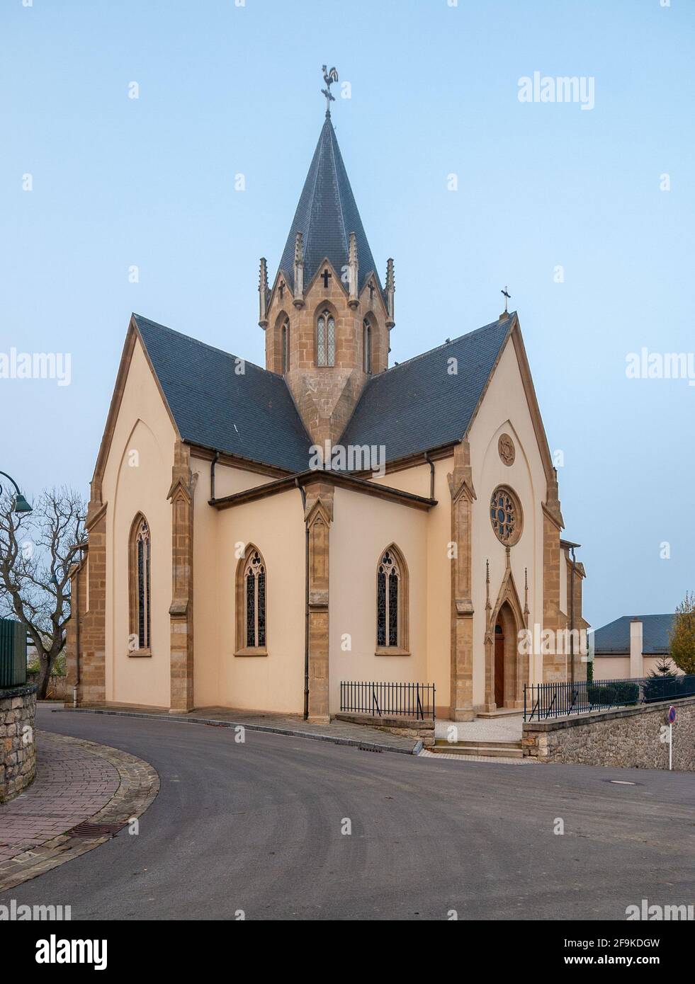 Christian church in Syren - Luxembourg Stock Photo - Alamy
