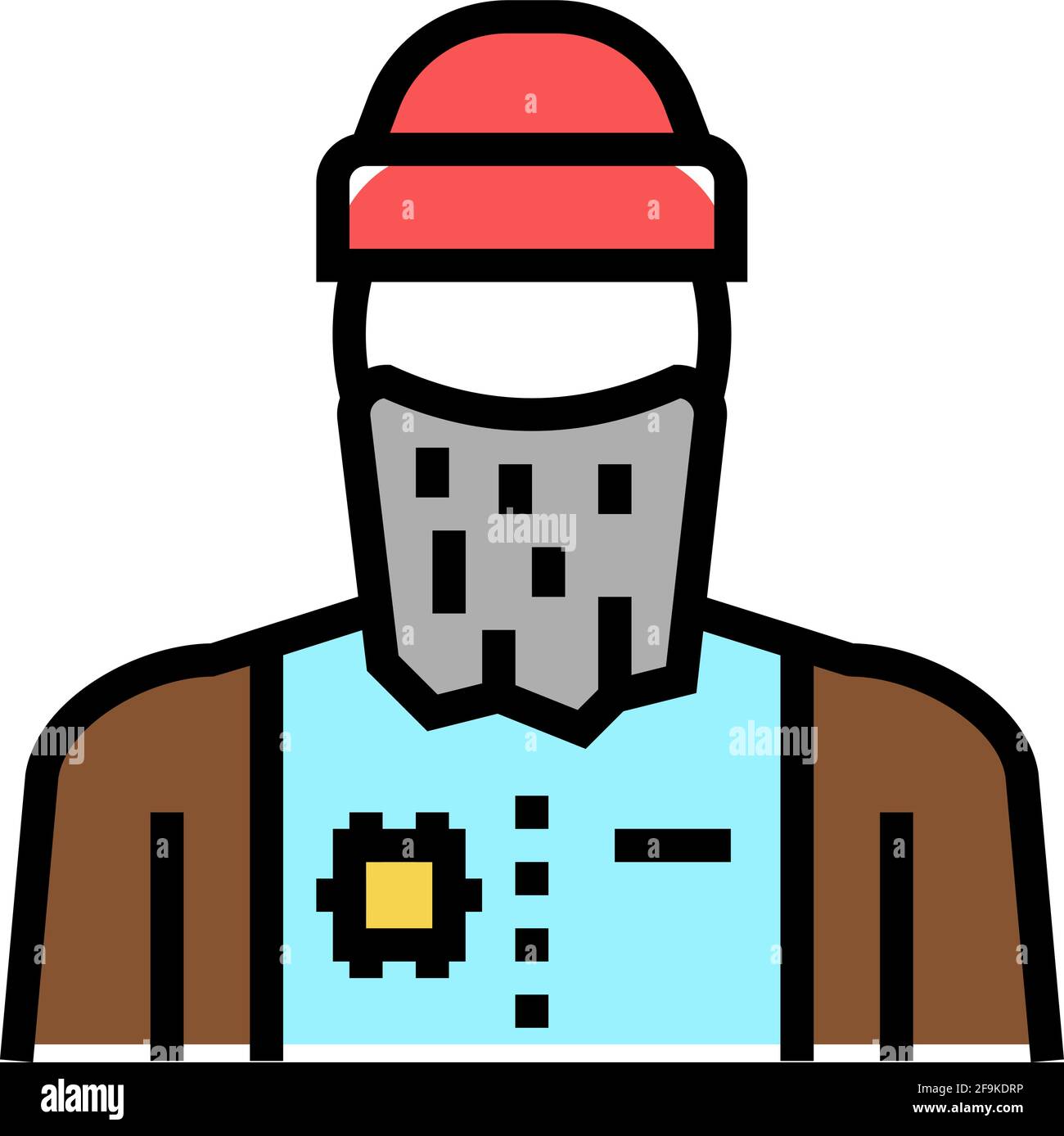 man refugee color icon vector illustration Stock Vector Image & Art - Alamy