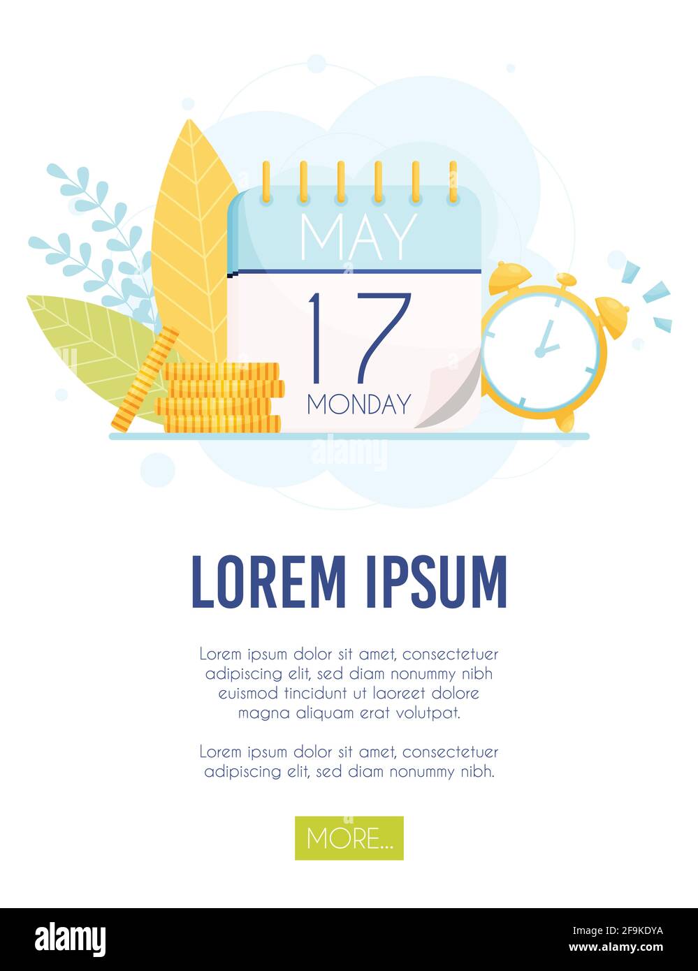 Form calendar coins money Stock Vector Images - Alamy