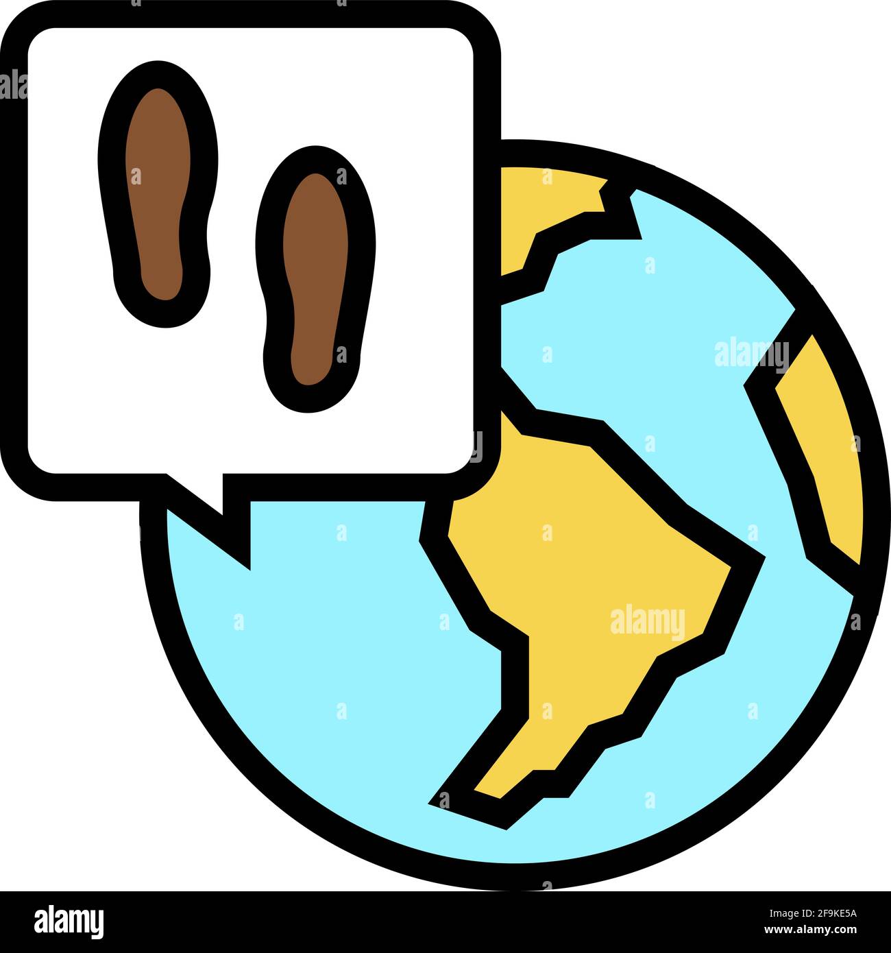 worldwide refugee color icon vector illustration Stock Vector Image ...