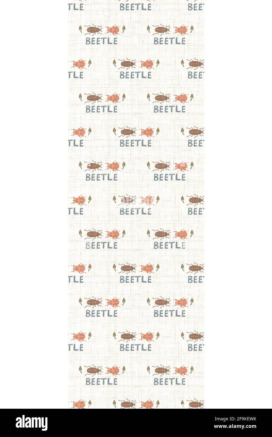 Seamless background bug insect gender neutral border. Whimsical minimal ...