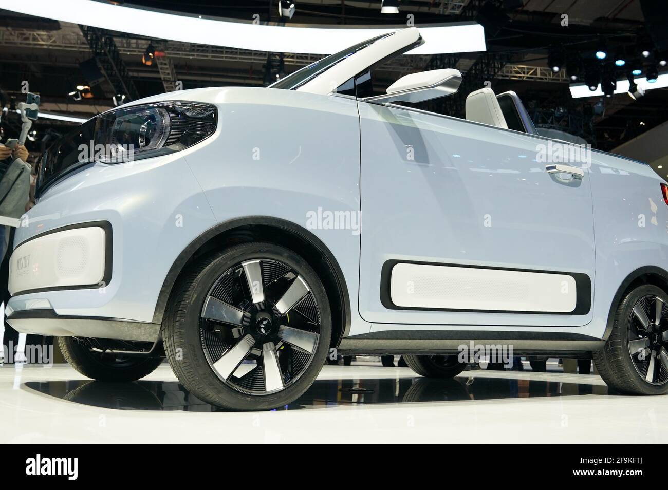 Shanghai, China. 19th Apr 2021. The new energy convertible Hongguang ...