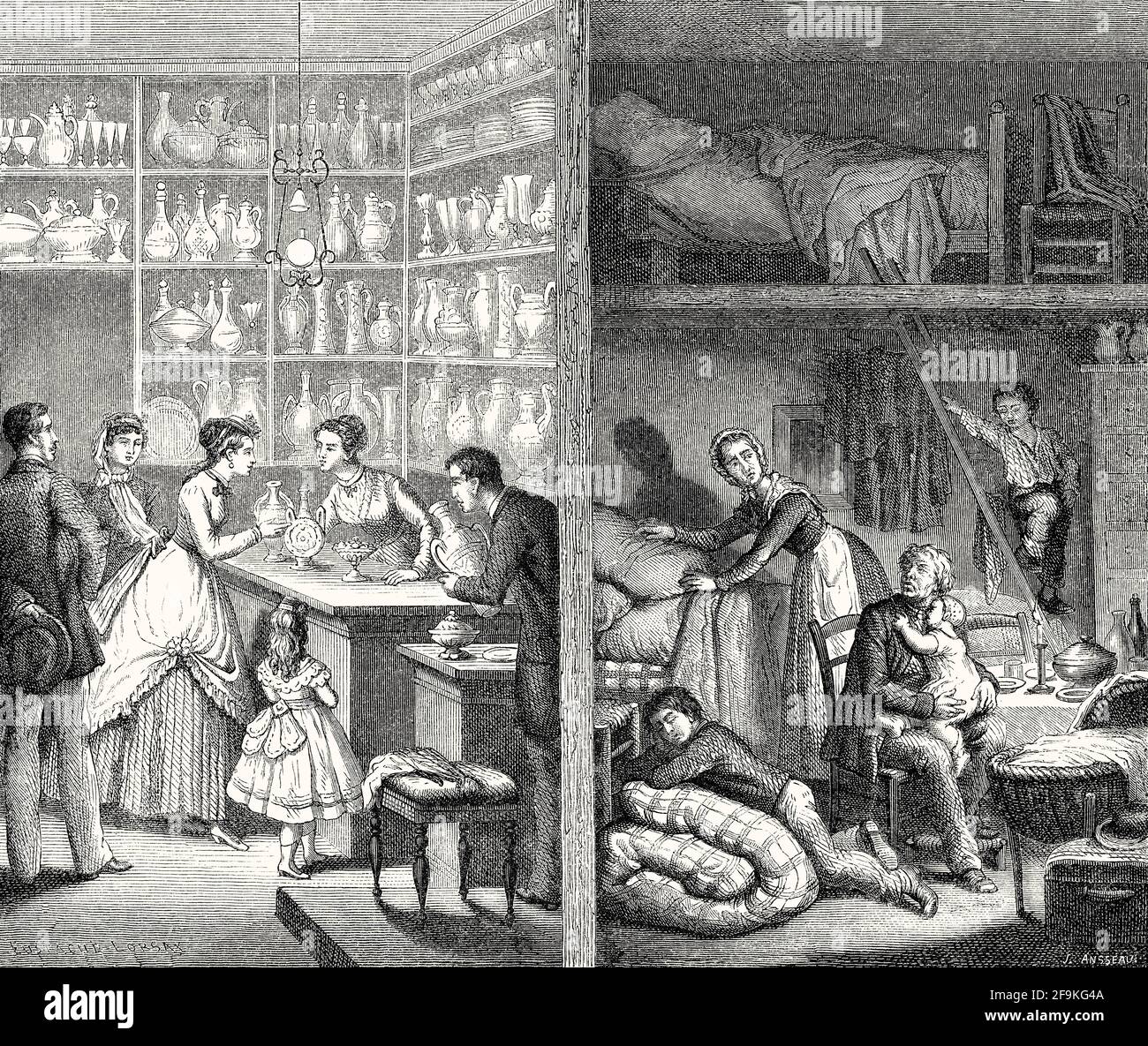 Social conditions 19th century hi-res stock photography and images - Alamy