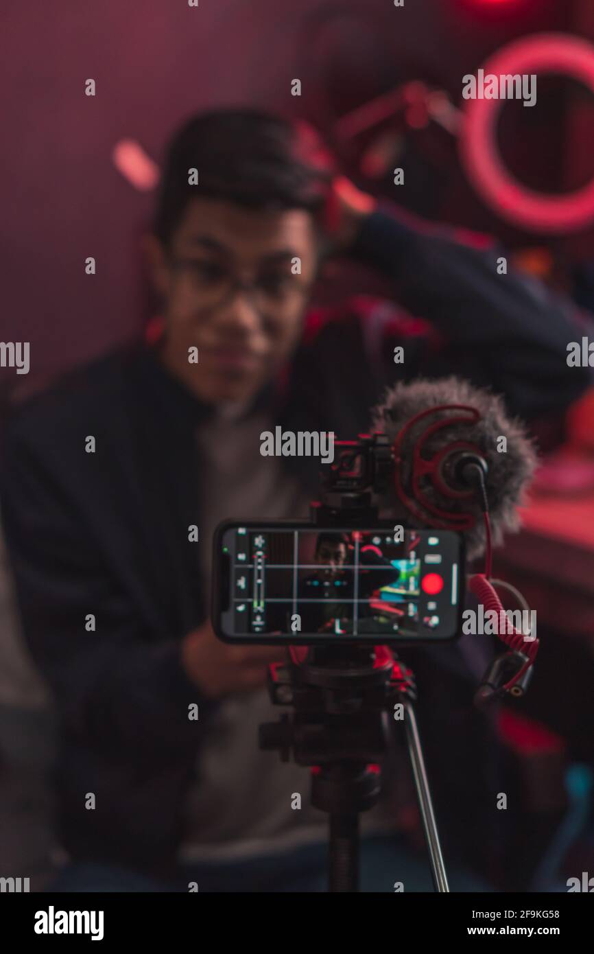Live streaming setup hi-res stock photography and images - Alamy