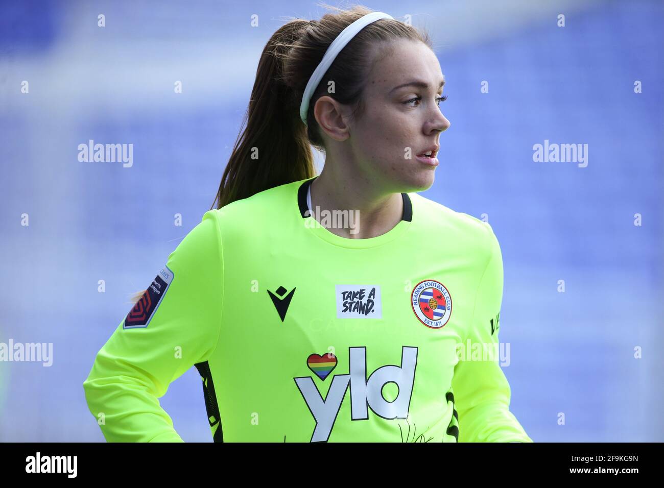 Reading, UK. 18th Apr, 2021. Goalkeeper Becky Spencer (22 Tottenham ...