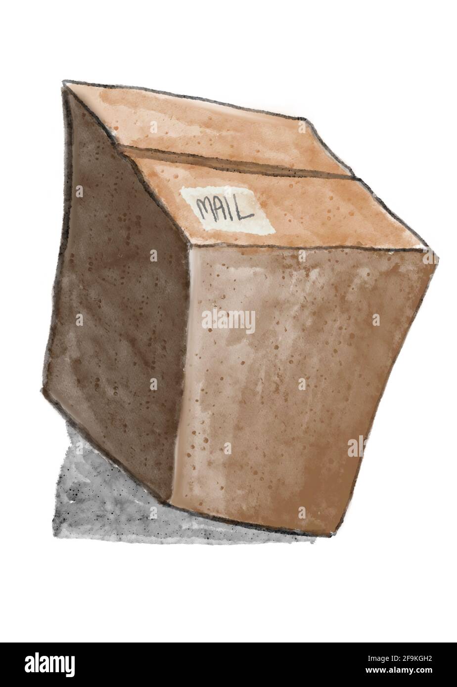 mail box illustration Stock Photo - Alamy