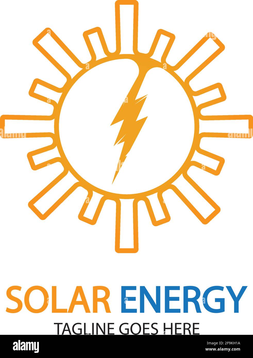 Sun solar energy logo design template. solar tech logo designs Stock ...