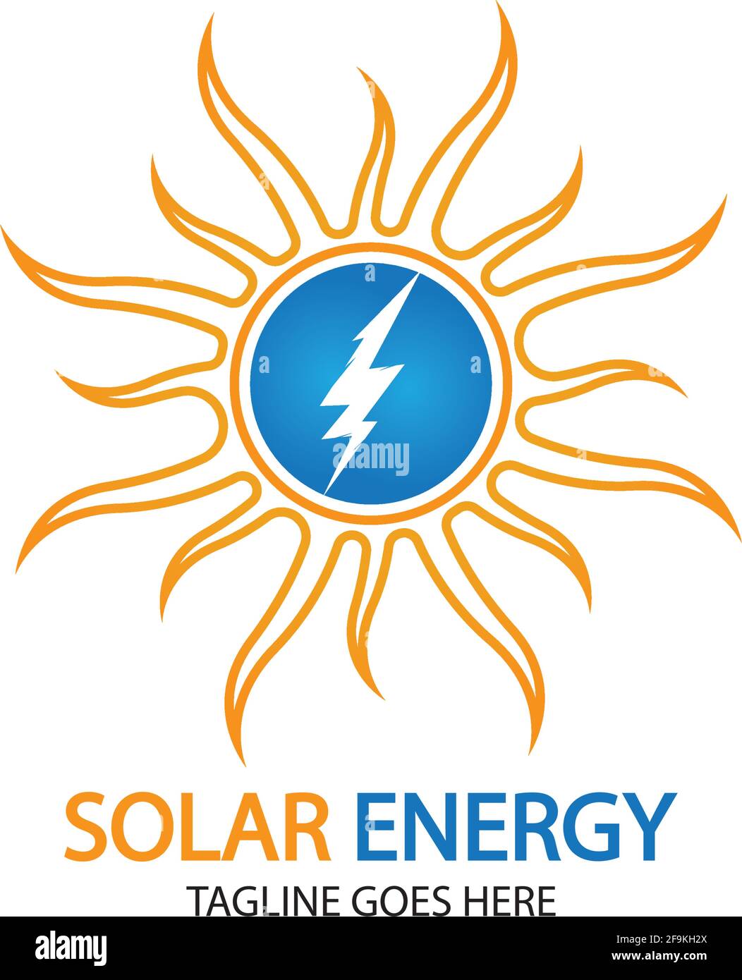 Sun solar energy logo design template. solar tech logo designs Stock ...