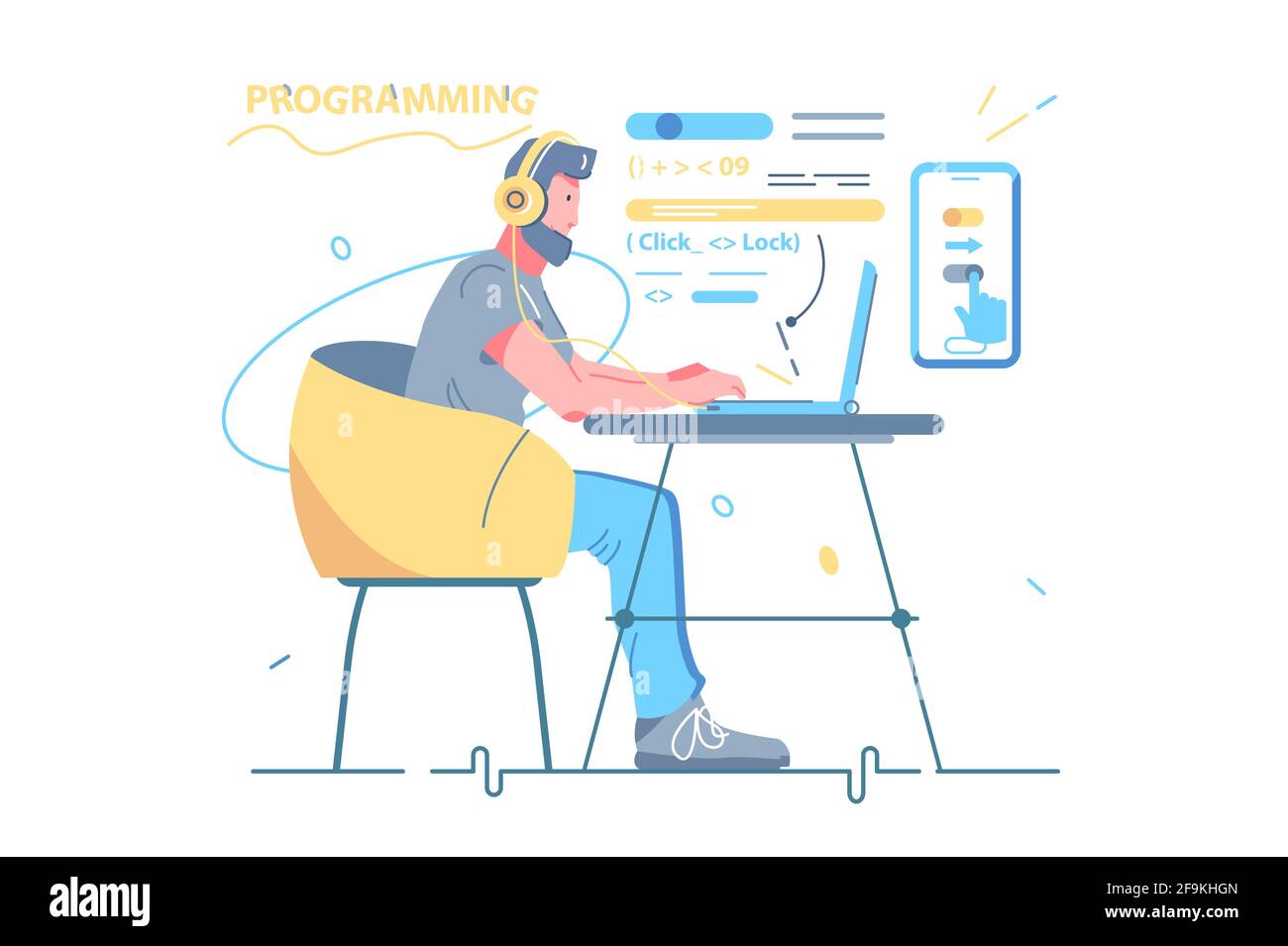 Coding background Cut Out Stock Images & Pictures - Alamy