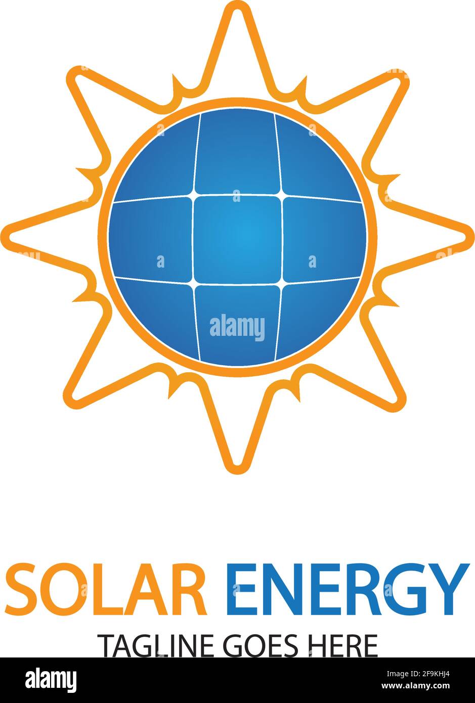 Sun solar energy logo design template. solar tech logo designs Stock ...