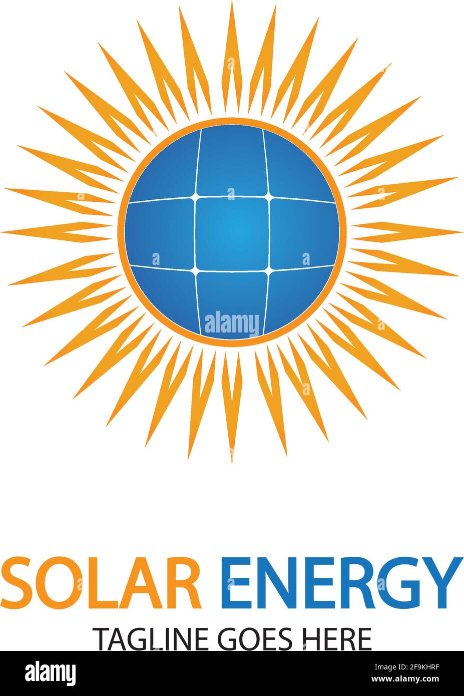 Sun solar energy logo design template. solar tech logo designs Stock ...