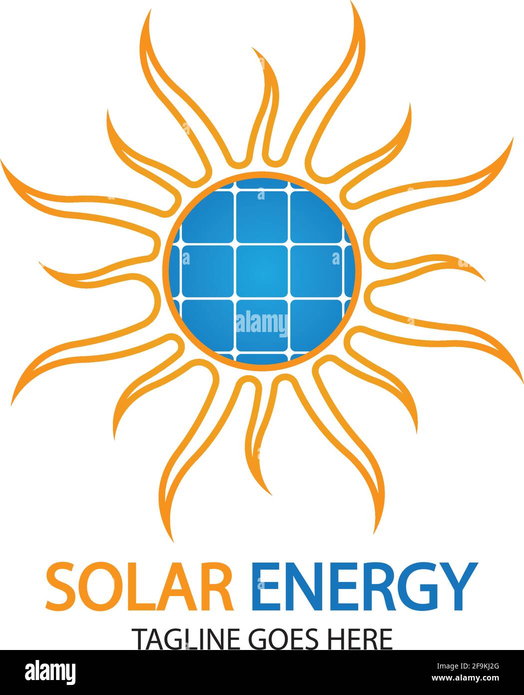 Sun solar energy logo design template. solar tech logo designs Stock ...