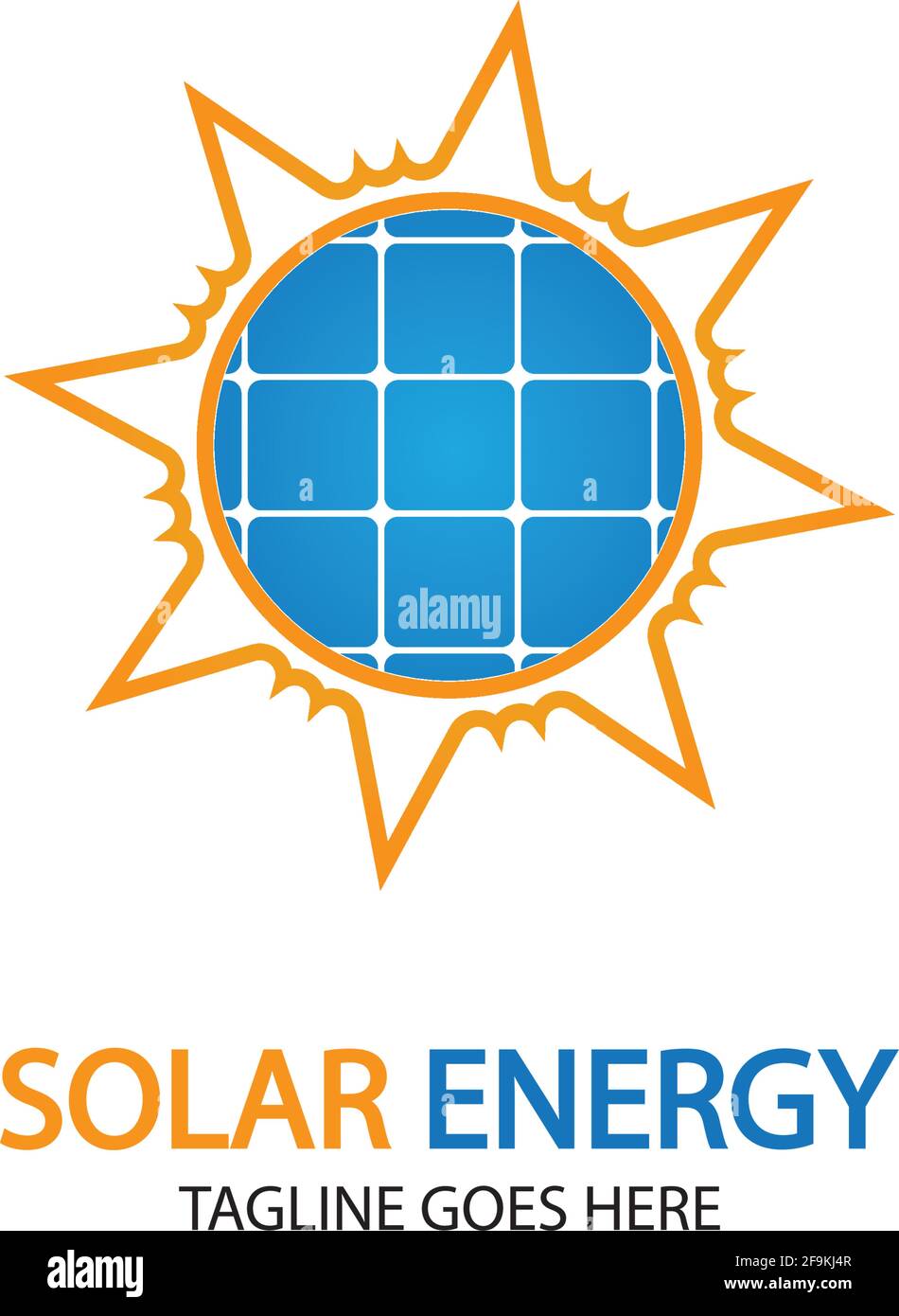 Sun solar energy logo design template. solar tech logo designs Stock ...