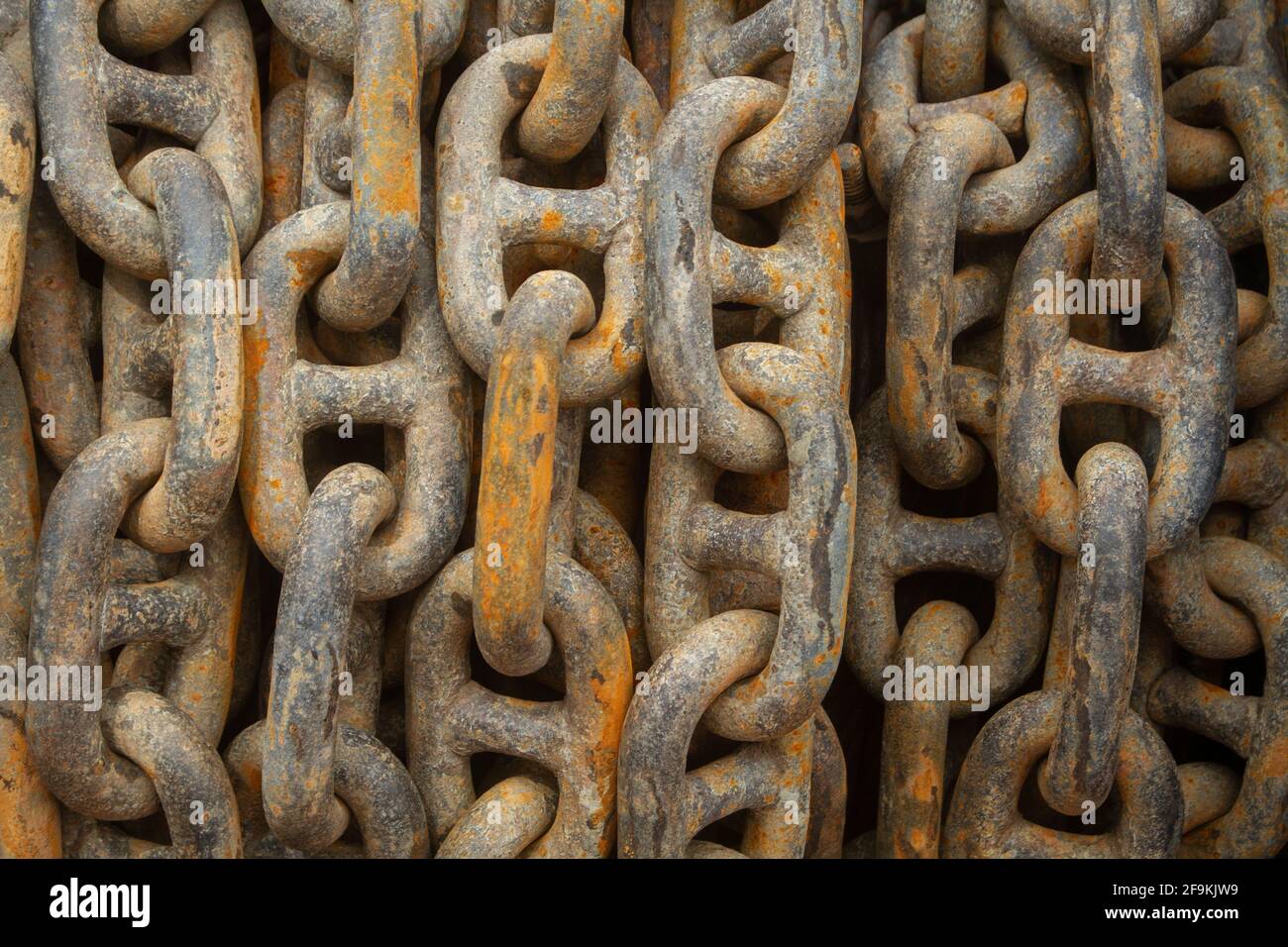 The big ship anchor chains close-up picture Stock Photo - Alamy