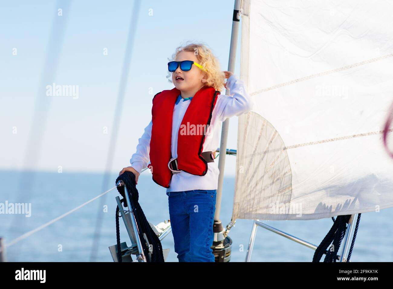 Children rigging boat hi-res stock photography and images - Alamy