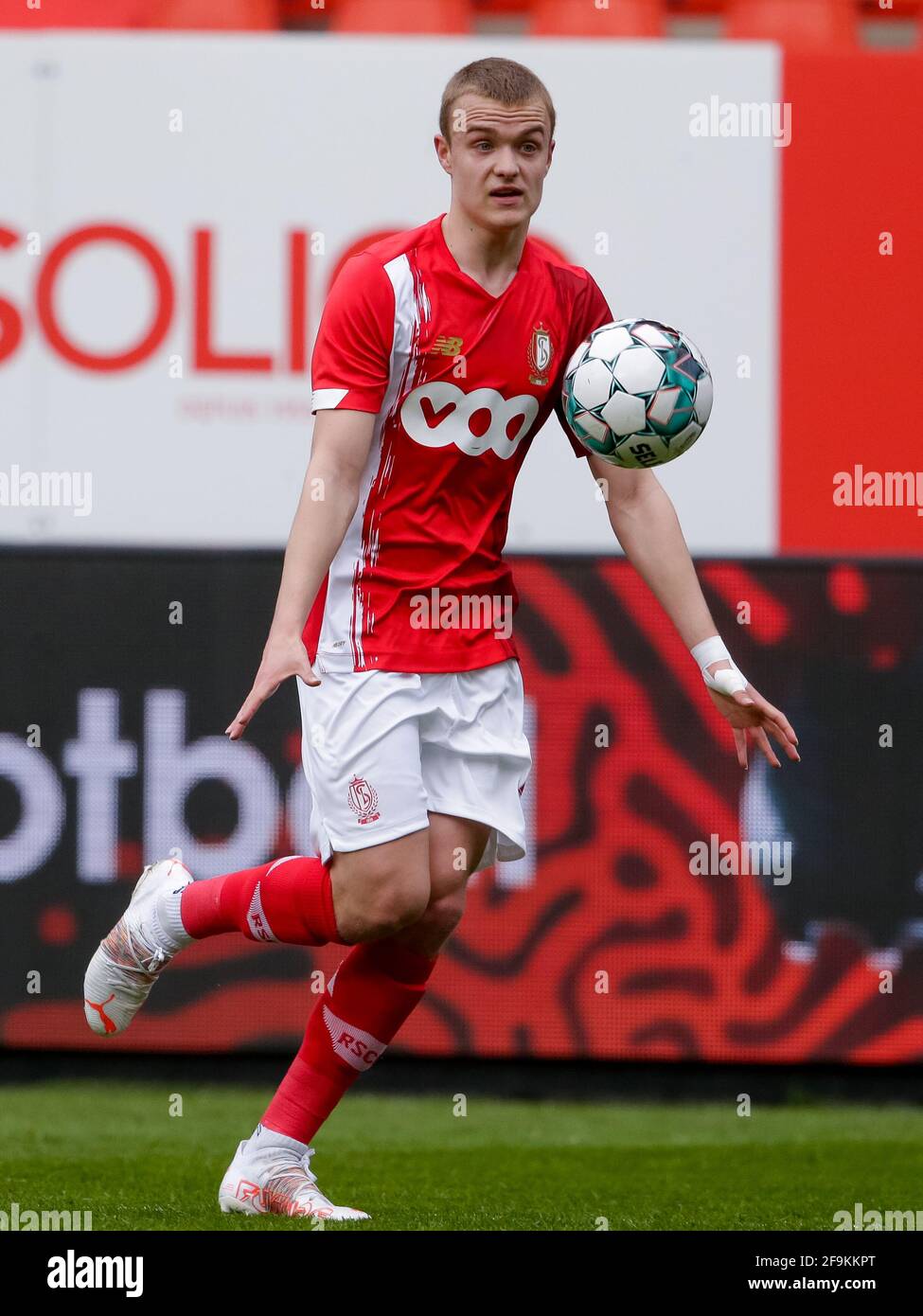 LIEGE, BELGIUM - APRIL 18: Hugo Siquet of Standard de Liege during the ...
