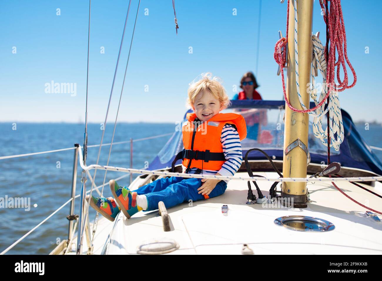 Children rigging boat hi-res stock photography and images - Alamy