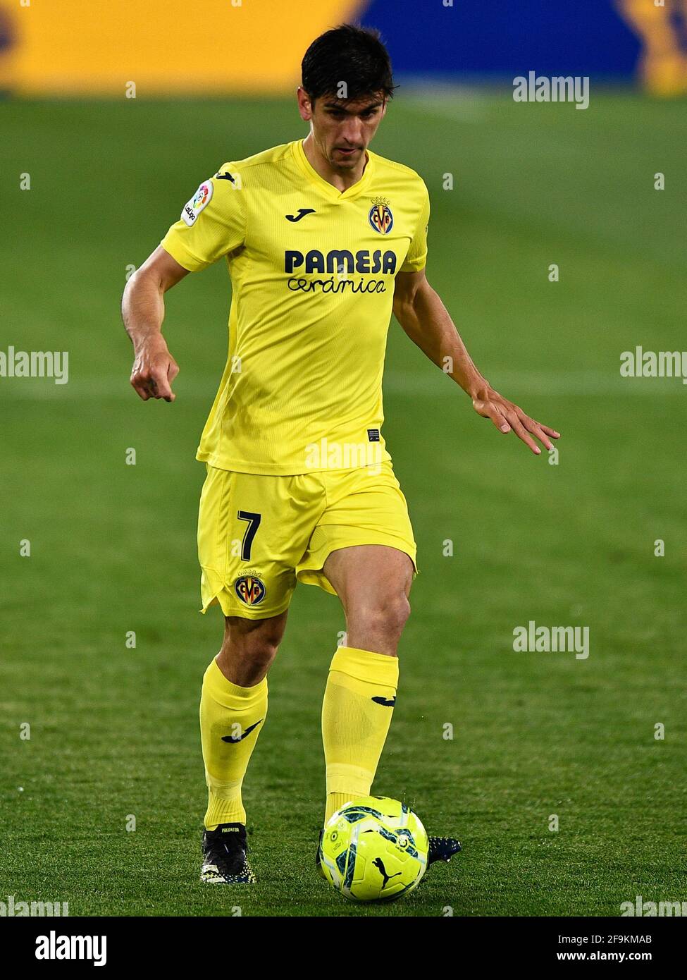 VALENCIA, SPAIN - APRIL 18: Gerard of Villarreal CF during the La Liga ...