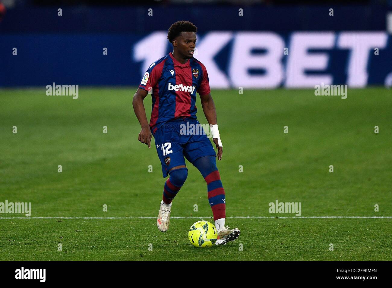 VALENCIA, SPAIN - APRIL 18: Mickael Malsa of Levante UD during the La ...