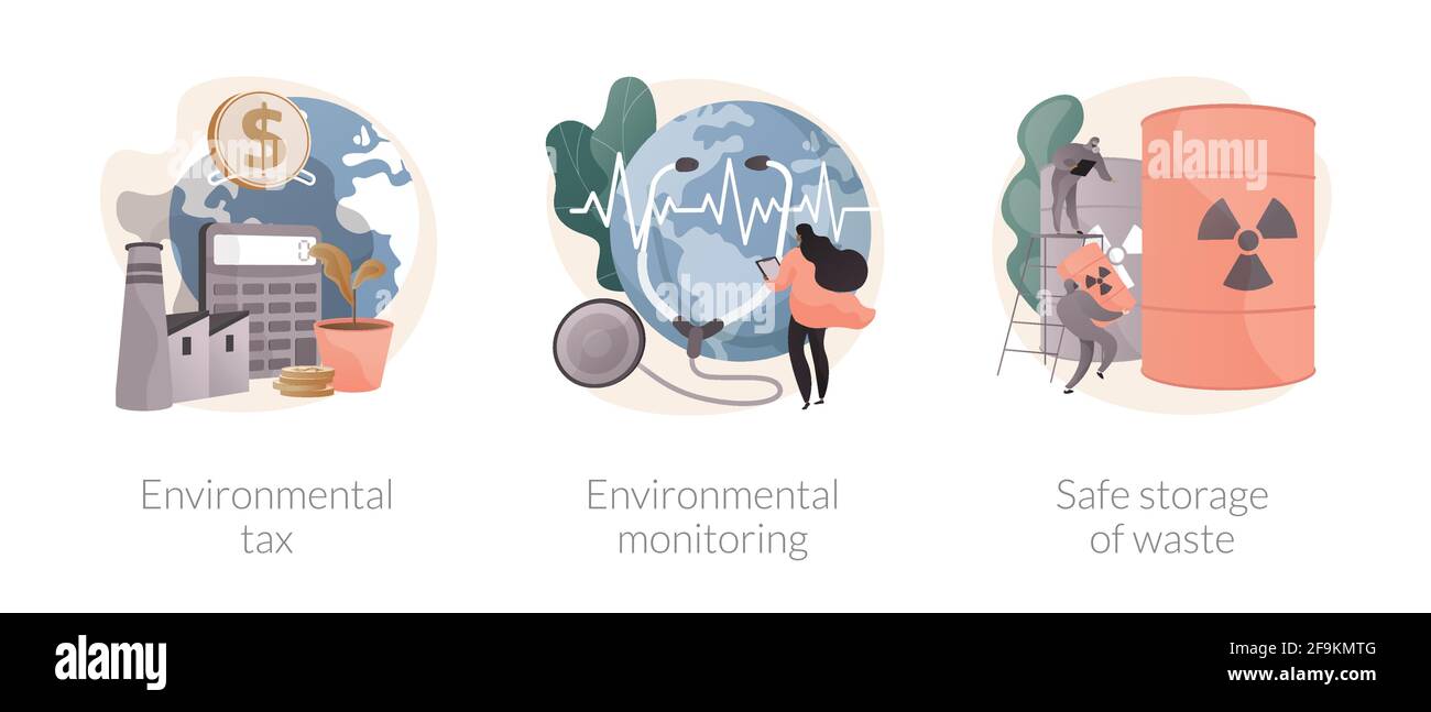 Fighting environmental problems vector concept metaphors Stock Vector ...