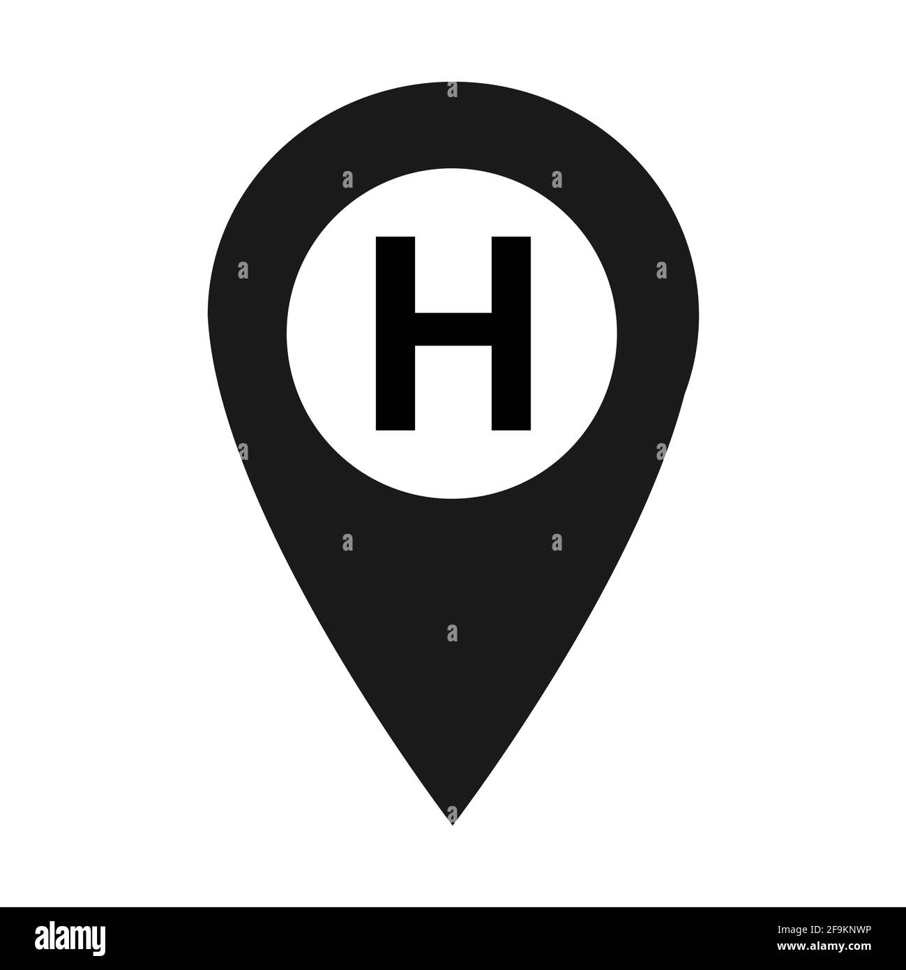 Hospital cross symbol, Medical health icon isolated on white background ...