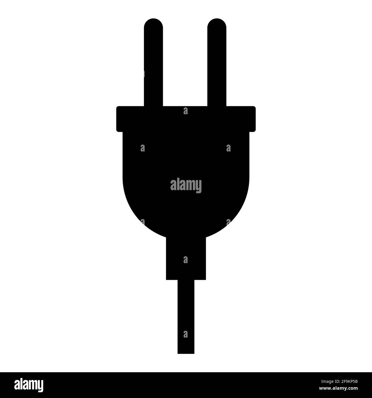 Electric plug vector icon isolated on white background. Energy adapter ...