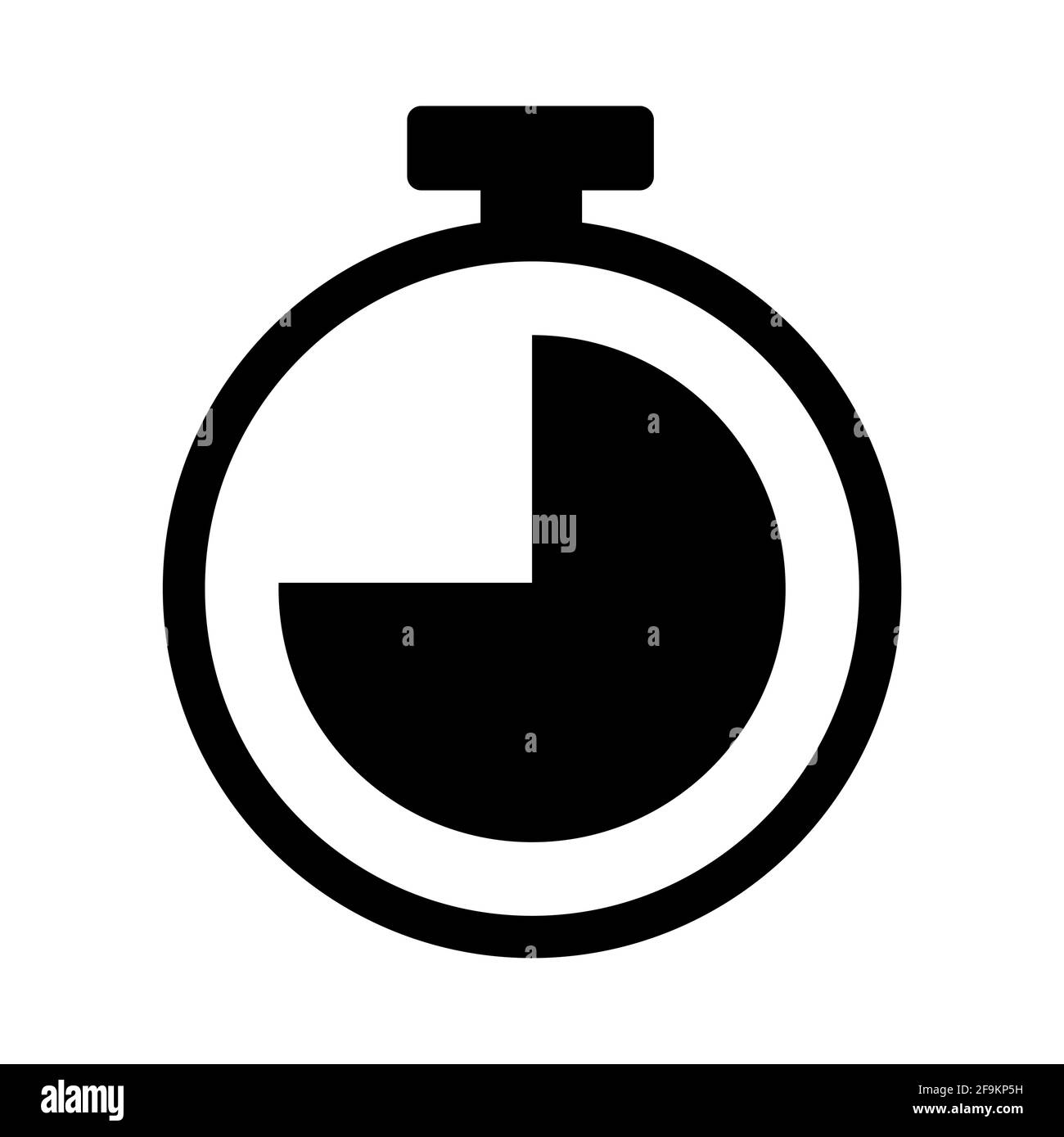 Time flat icon vector, classic watch design isolated on white ...