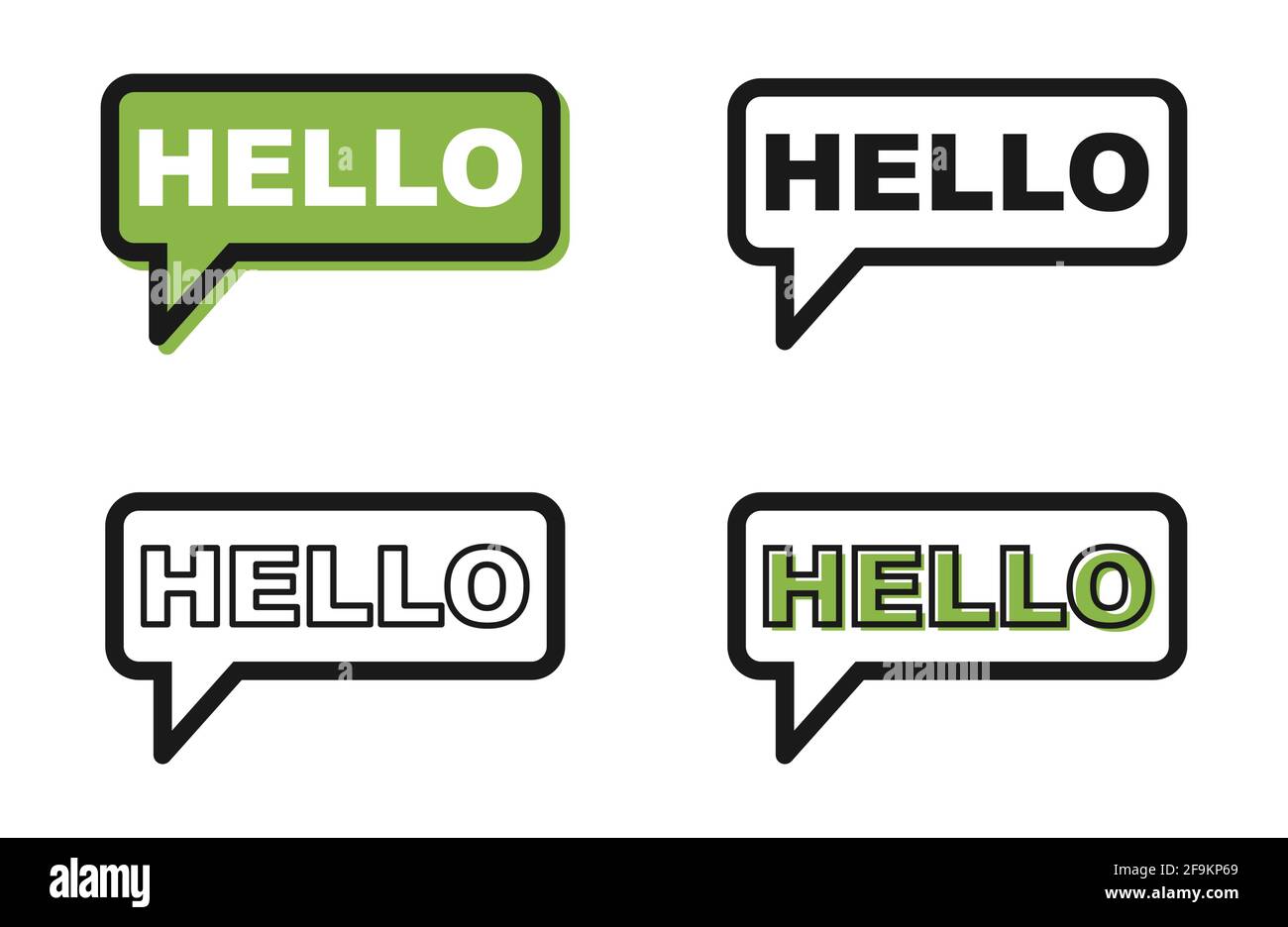 Hello icon chat, messenger vector for your website. Modern symbol for ...