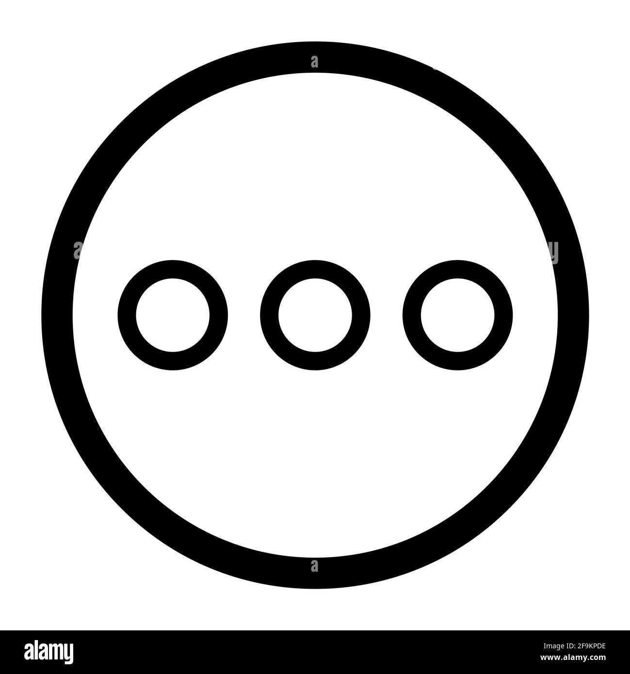 MORE icon, vector symbol isolated on white background for app, mobile ...