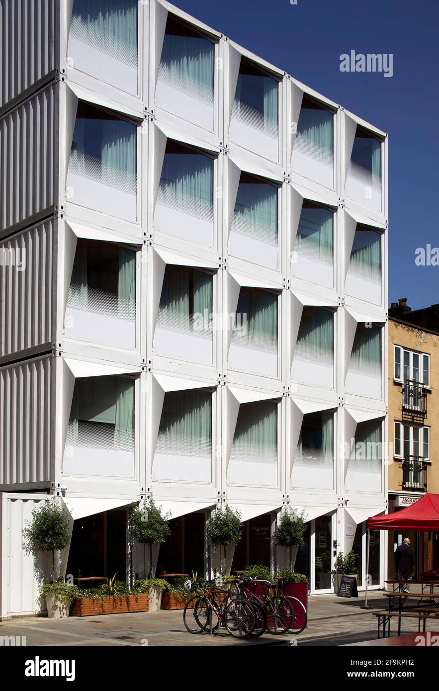 Exterior facade view on The Cut, Waterloo. Stow-Away Waterloo Hotel ...
