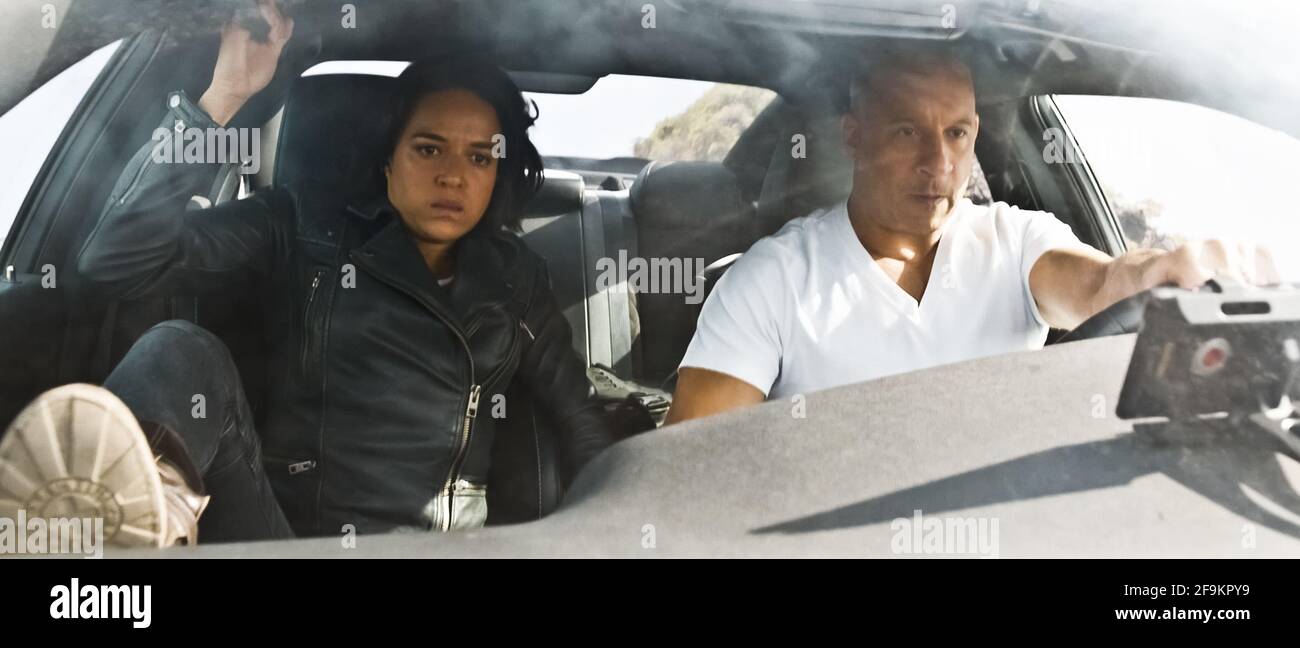 USA. Michelle Rodriguez and Vin Diesel in the (C)Universal Pictures new ...