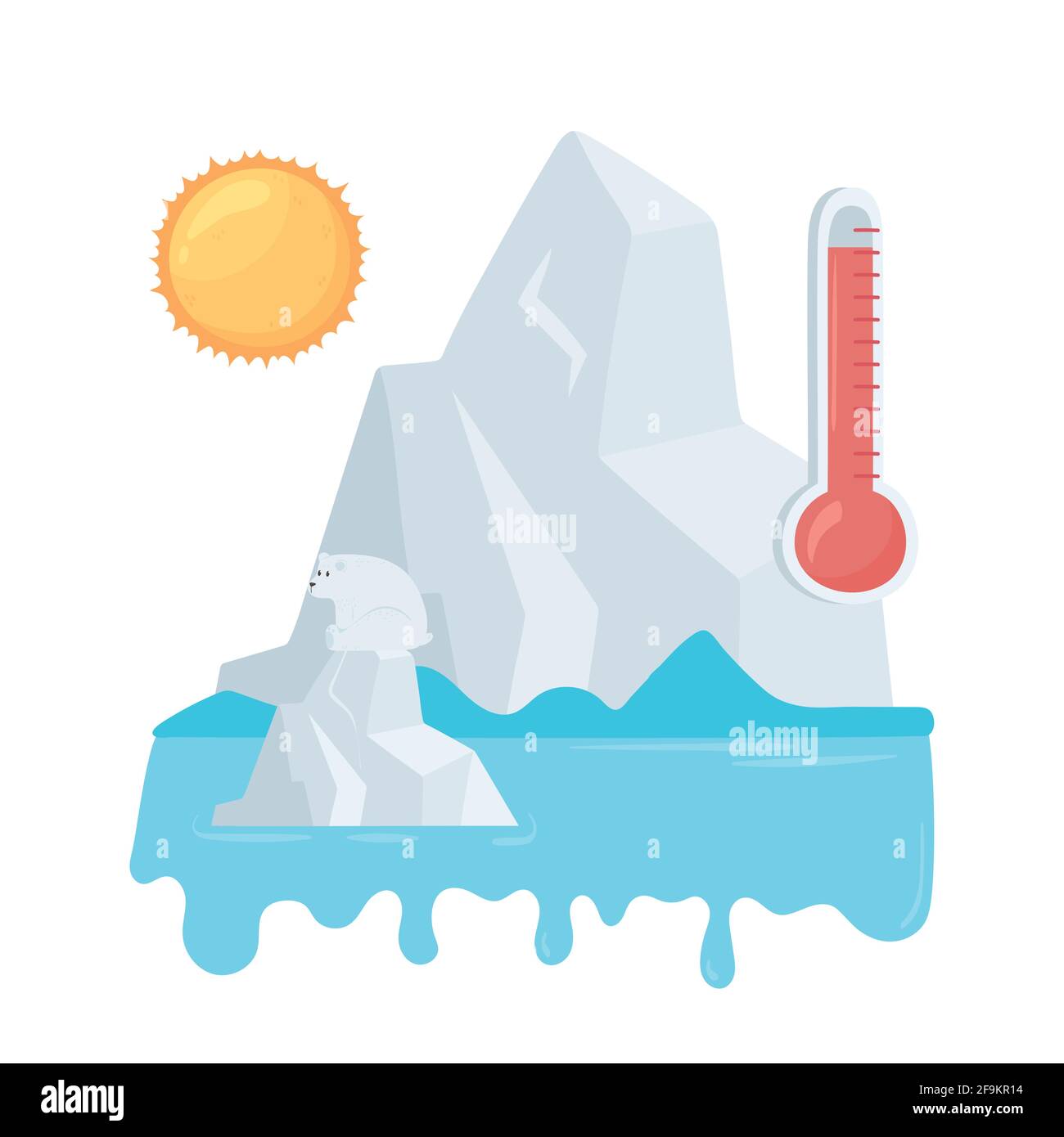 Landscape global warming landscape scenery Stock Vector Images - Alamy