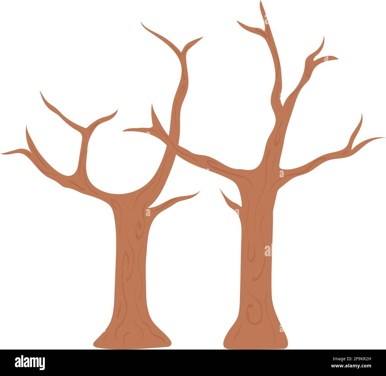 dry tree forest damage isolated Stock Vector Image & Art - Alamy