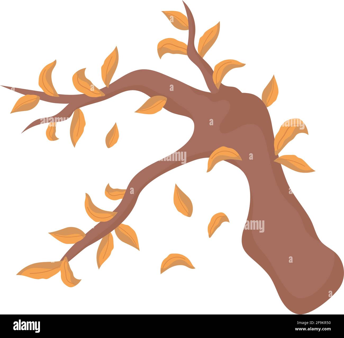 dry tree leaves isolated style Stock Vector Image & Art - Alamy