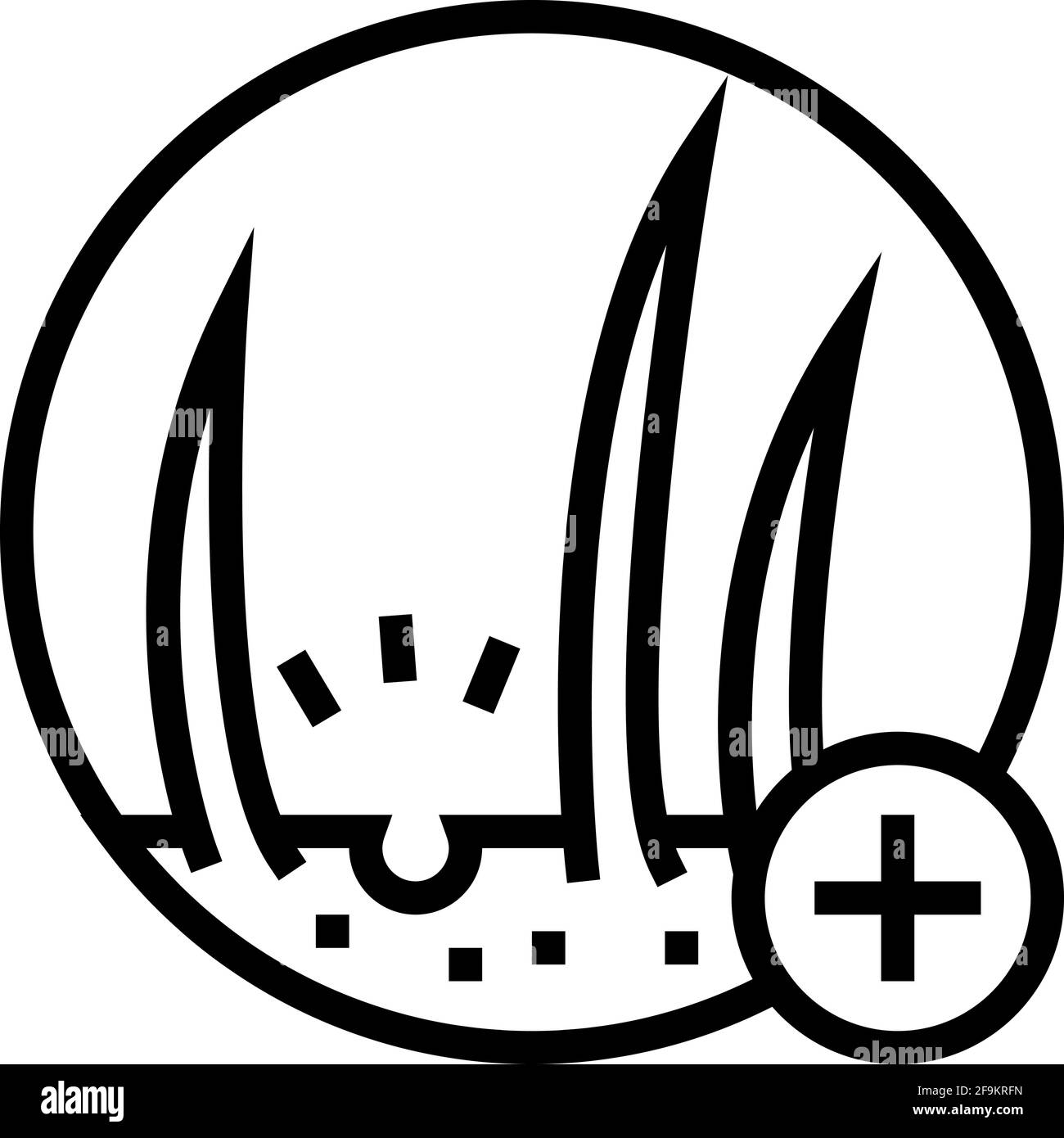 hair loss clinic line icon vector illustration Stock Vector Image & Art ...