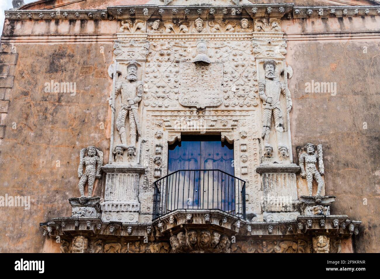 Decoration of Casa de Montejo in Merida, Mexico. Triumphant ...