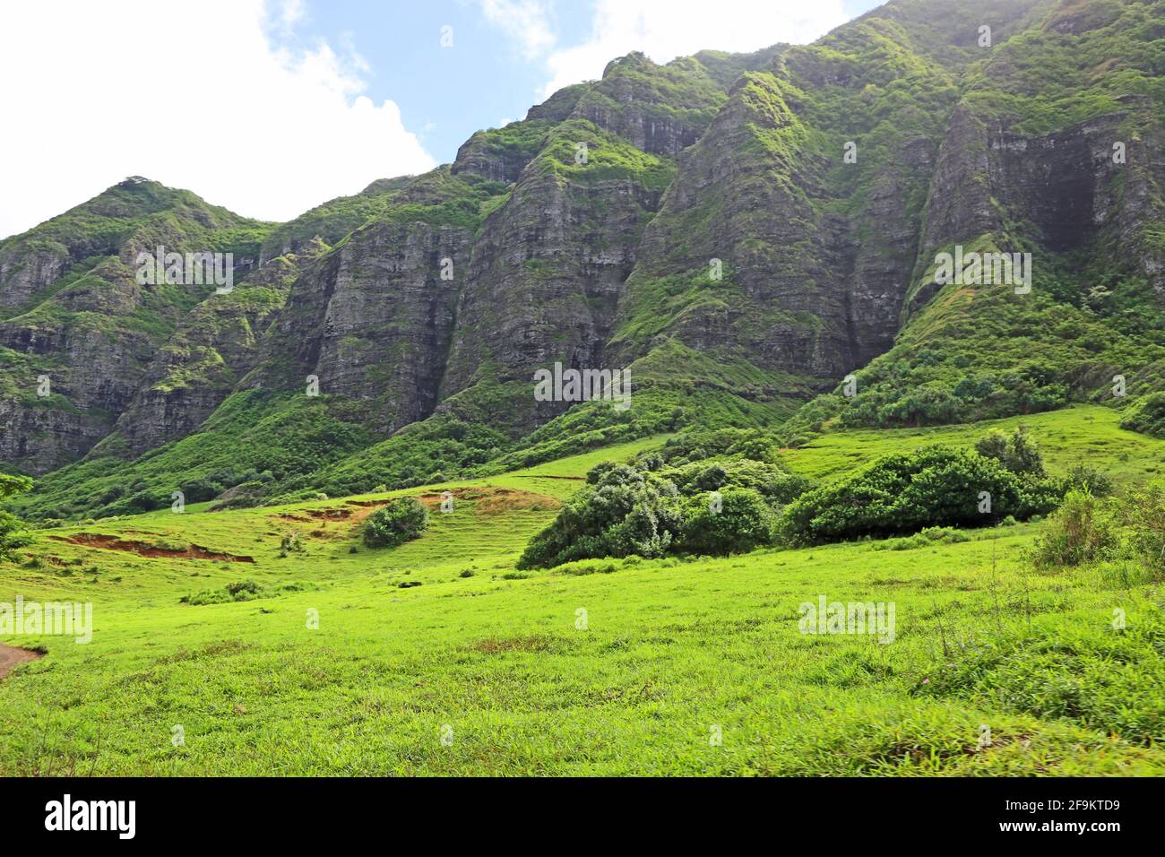 Cliffs of Kaaawa Valley, Oahu, Hawaii Stock Photo - Alamy