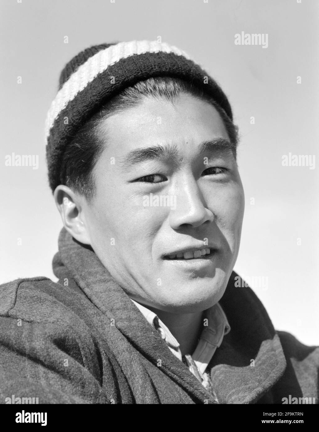 Kishio Matoba, Head and Shoulders Portrait, Manzanar Relocation Center ...