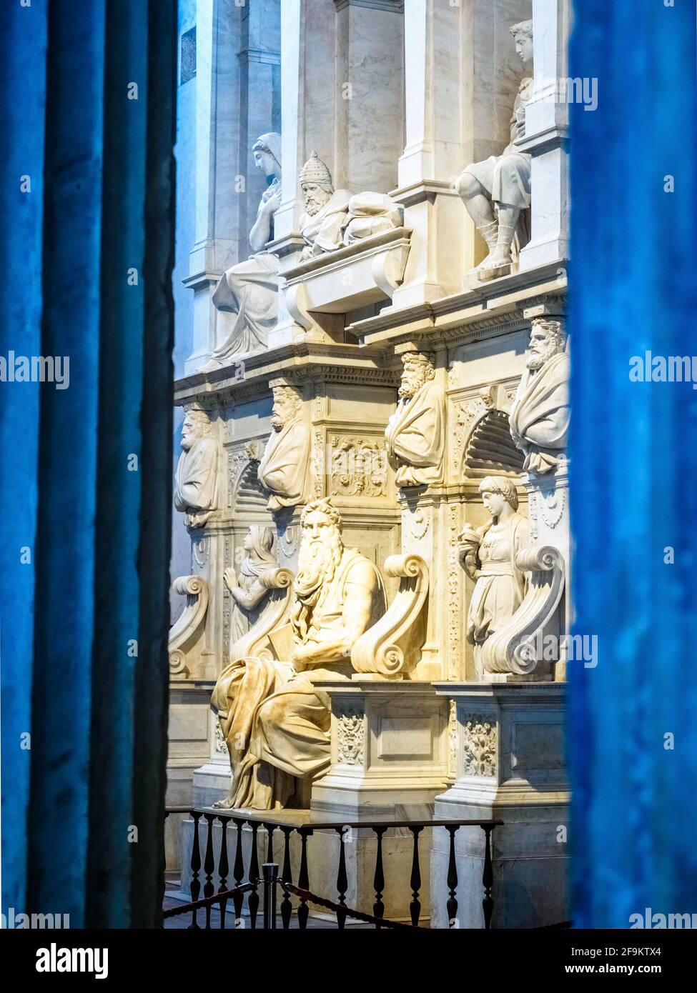Michelangelo's Moses statue in San Pietro in Vincoli church - Rome ...