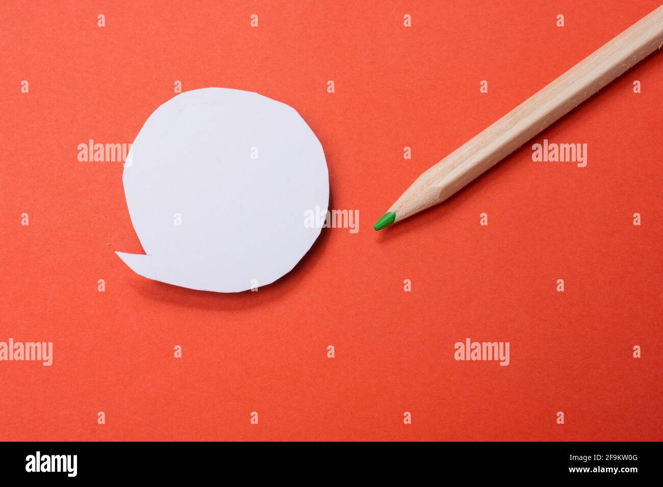 Mini speech bubble for expressing idea, thought and speech Stock Photo ...