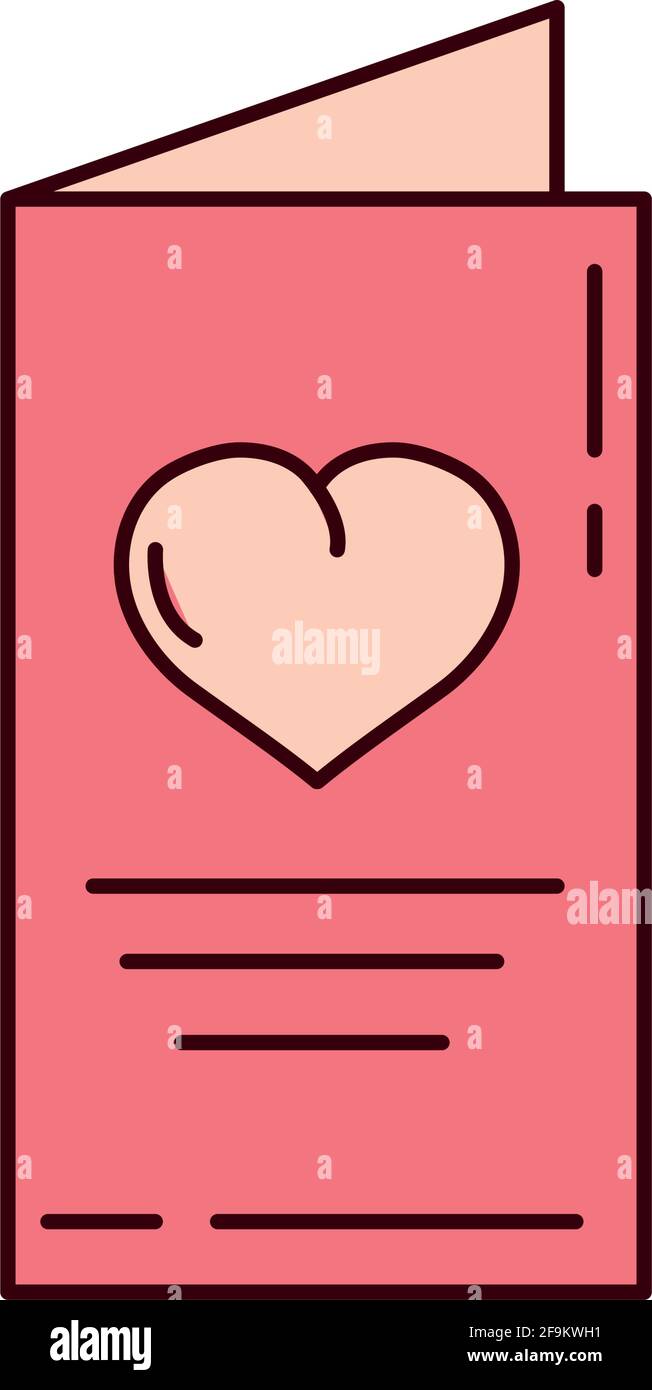 love romantic card cartoon isolated Stock Vector Image & Art - Alamy