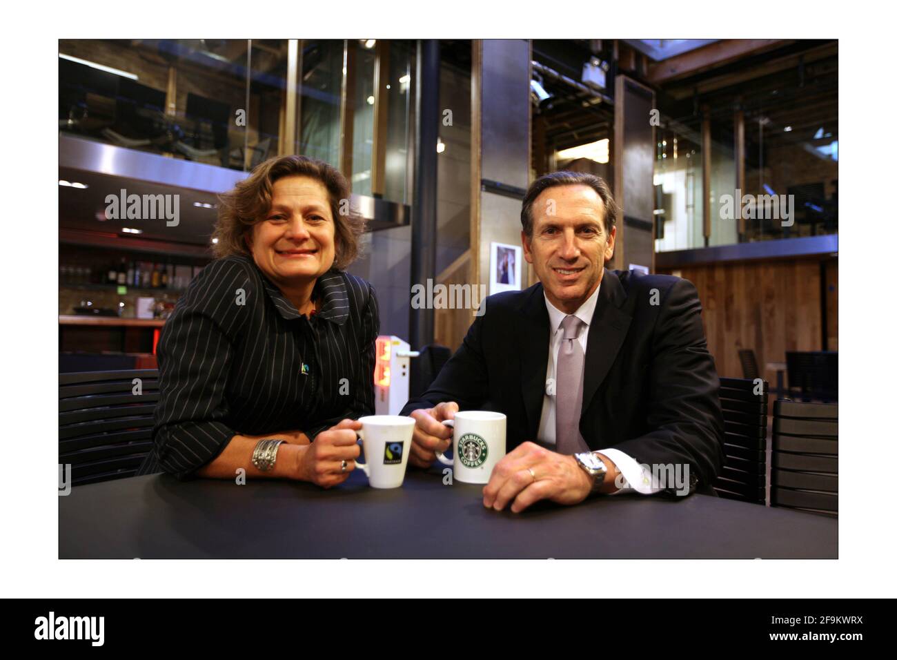 Howard Schultz (Starbucks) and Harriet Lamb (Fairtrade) on the ...