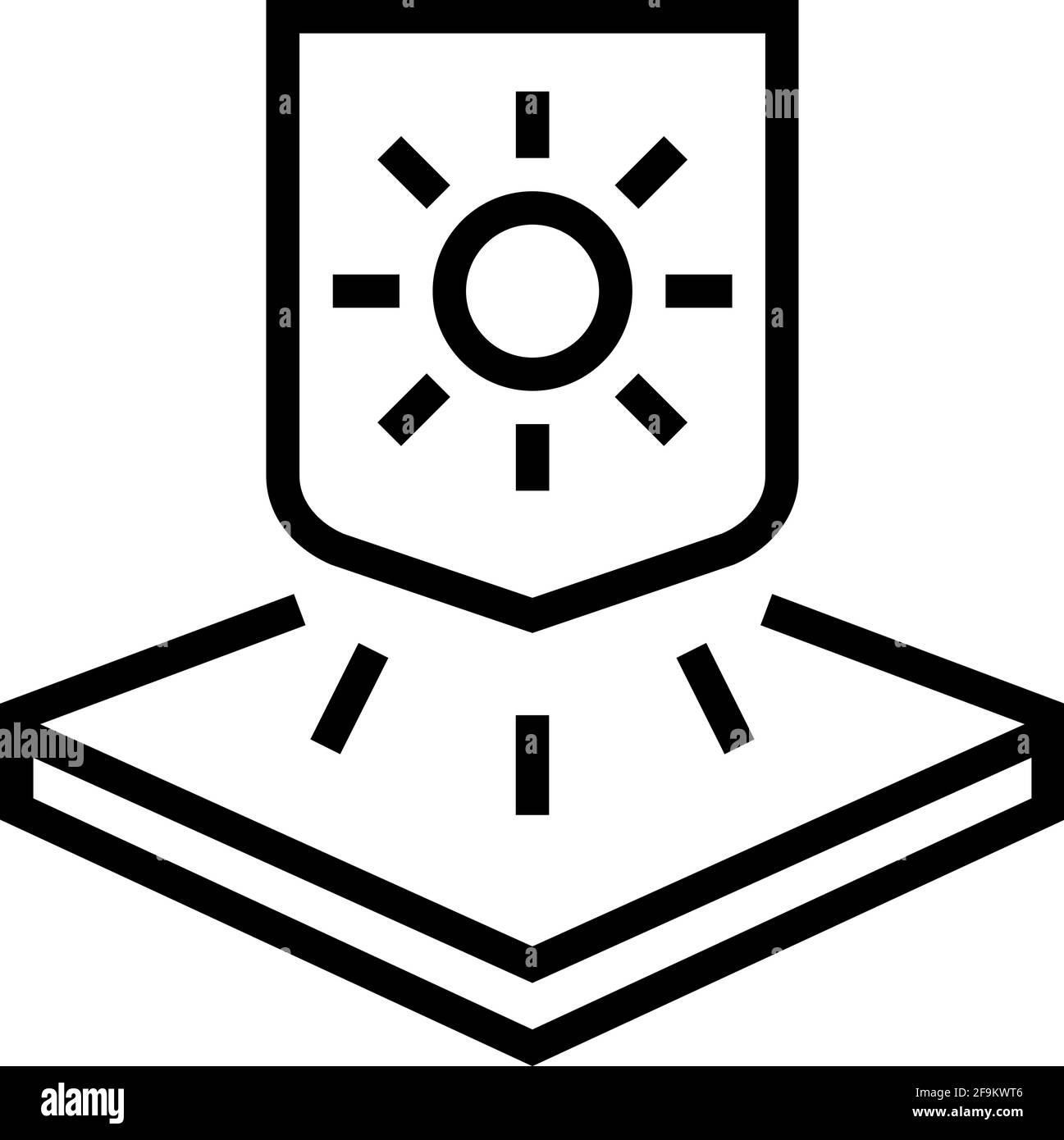 warm fabrics properties line icon vector illustration Stock Vector ...