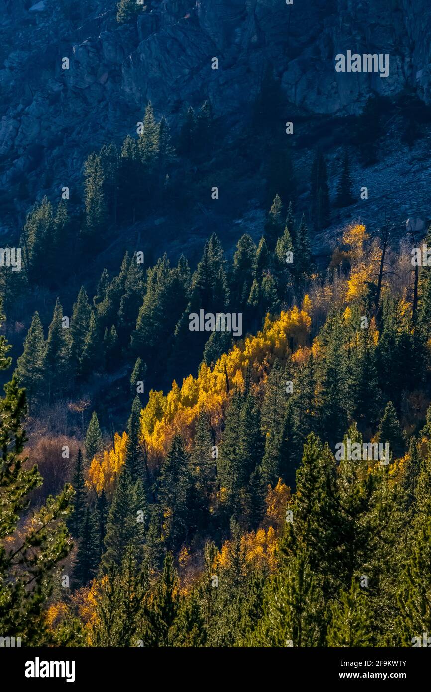 Mountains rise dramatically above the Rock Creek Valley in the ...