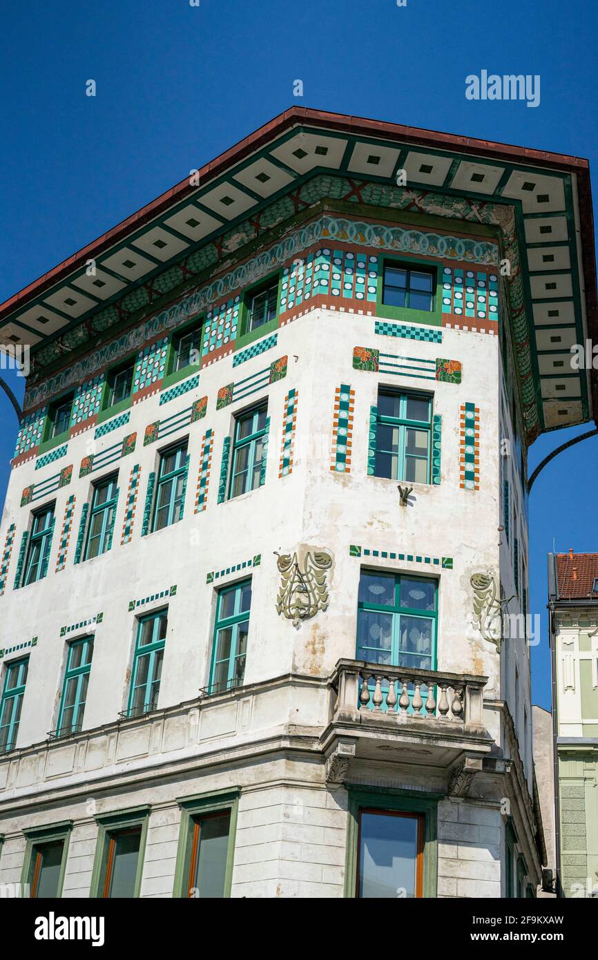 The iconic Presern square in the center of Ljubljana, capital of ...
