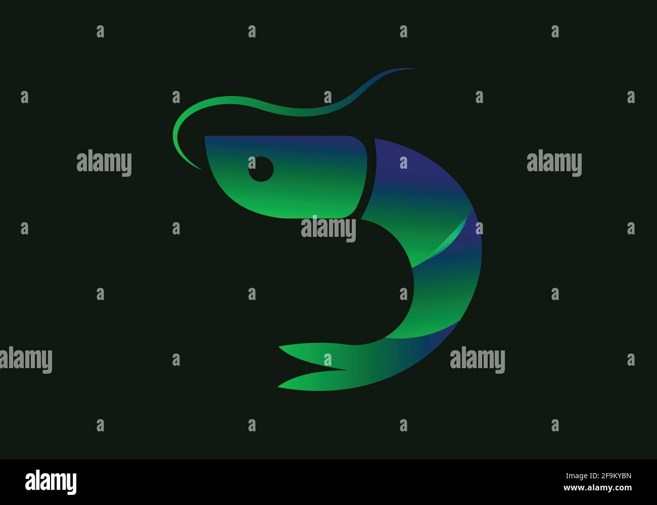 Shrimp vector logo icon design illustration template Stock Vector Image ...