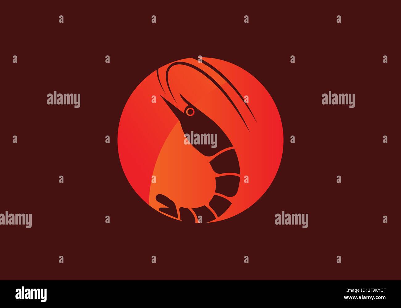 Shrimp vector logo icon design illustration template Stock Vector Image ...