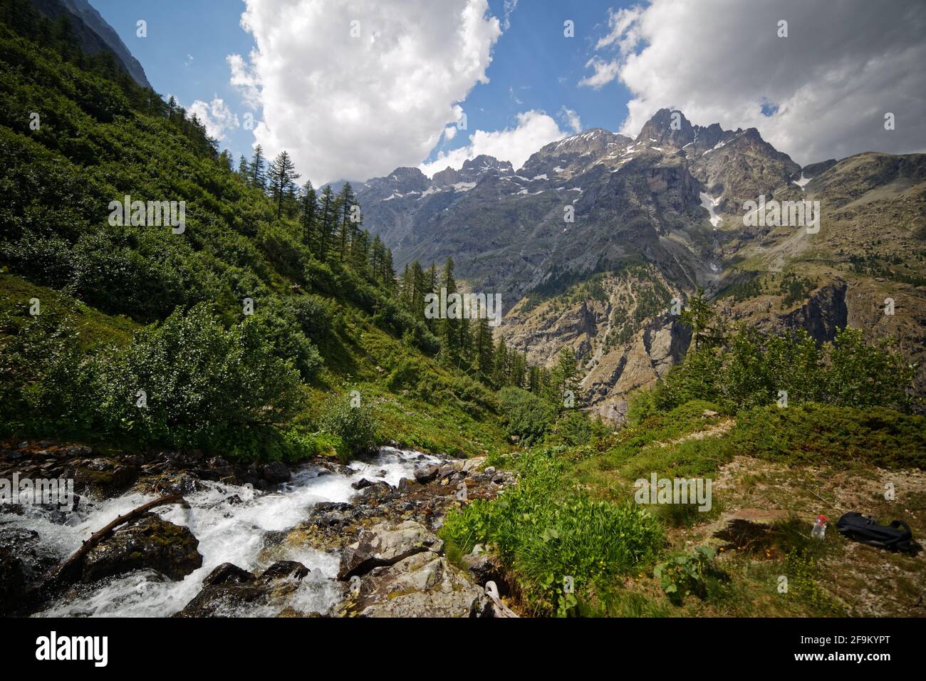 Mountain glacial stream Stock Photo - Alamy